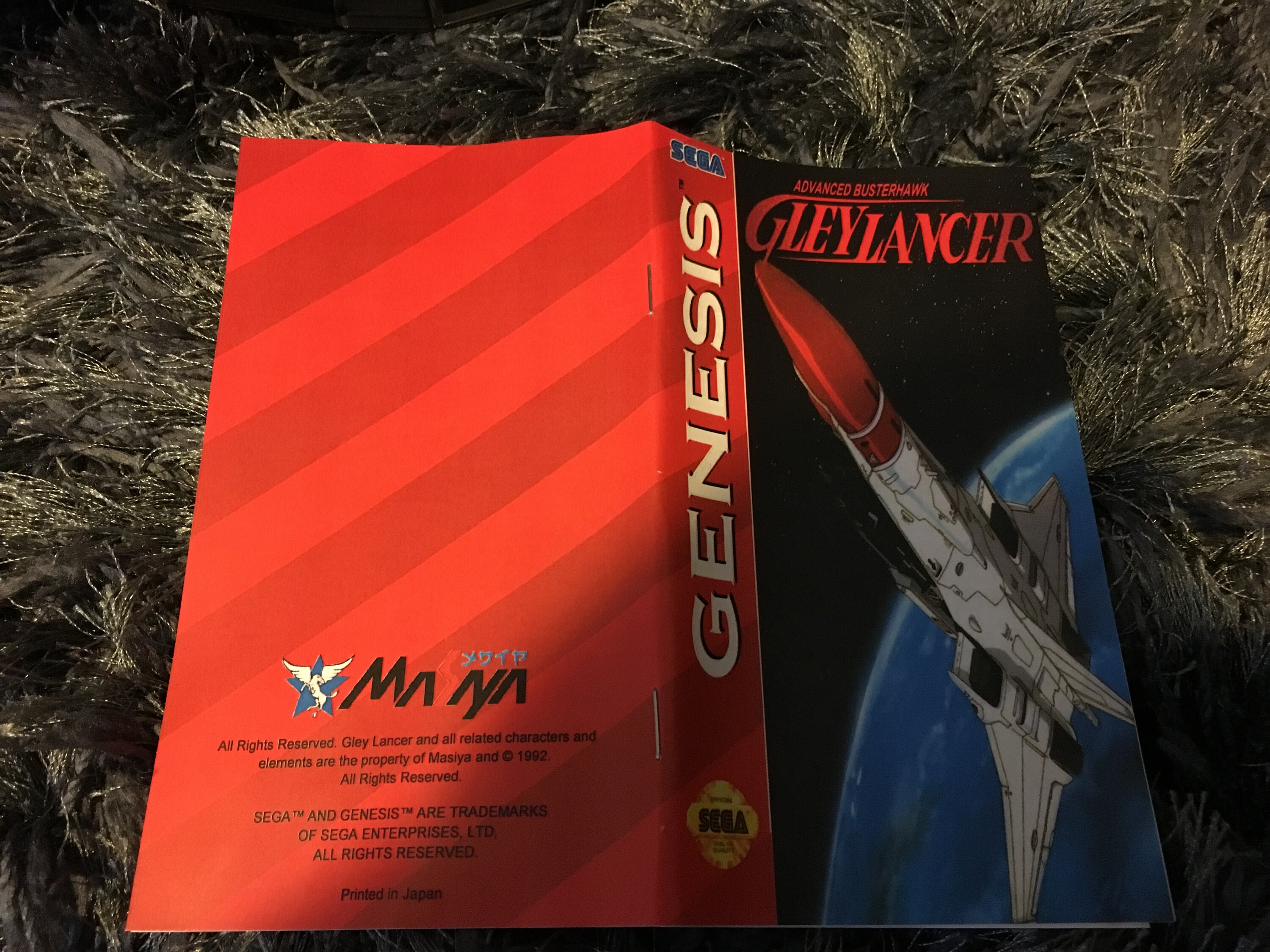Gley Lancer USA Version SEGA Mega Drive GENESIS - Etsy