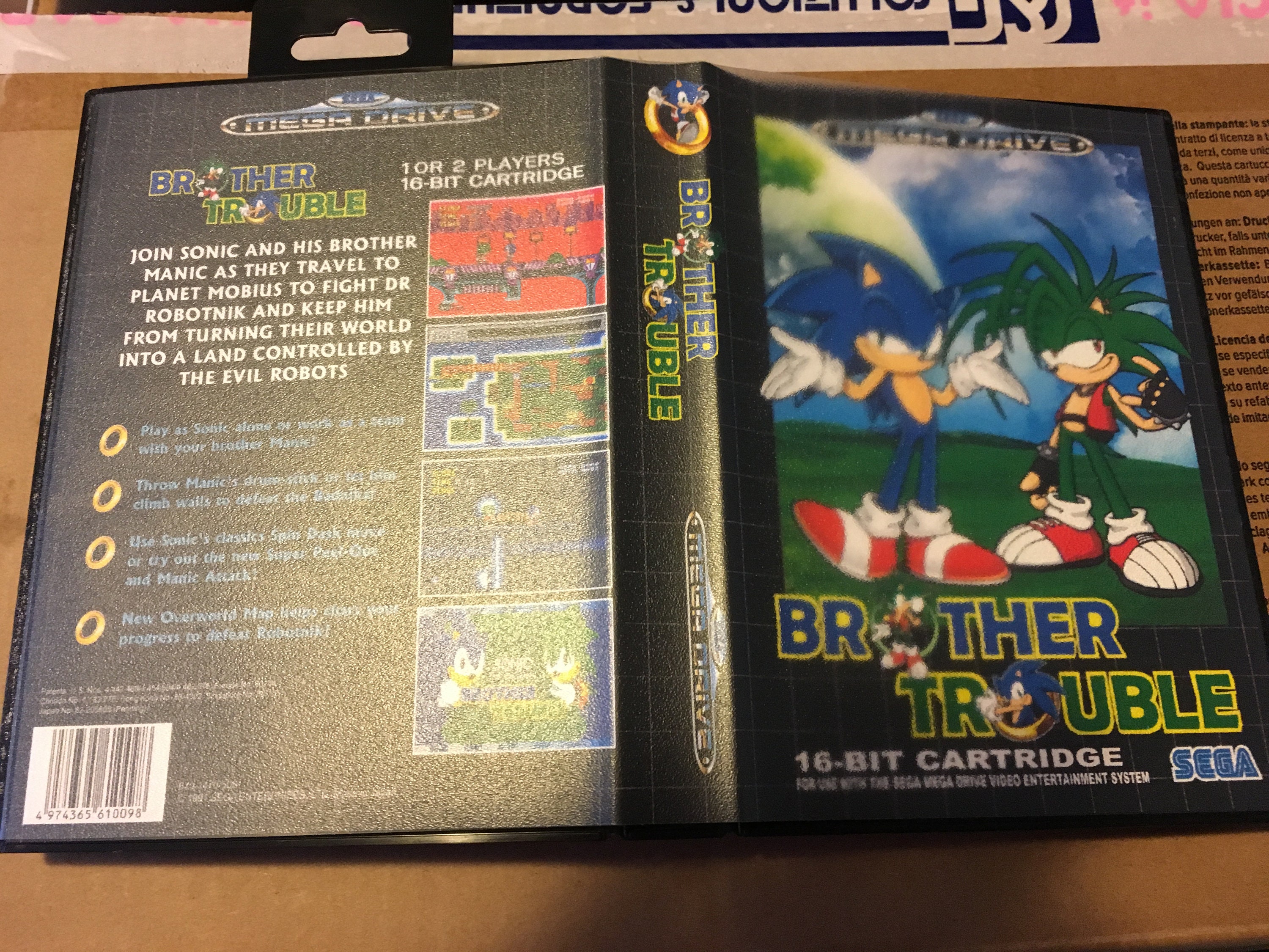 Sonic Brother - PAL Version - SEGA Mega Drive GENESIS - Etsy