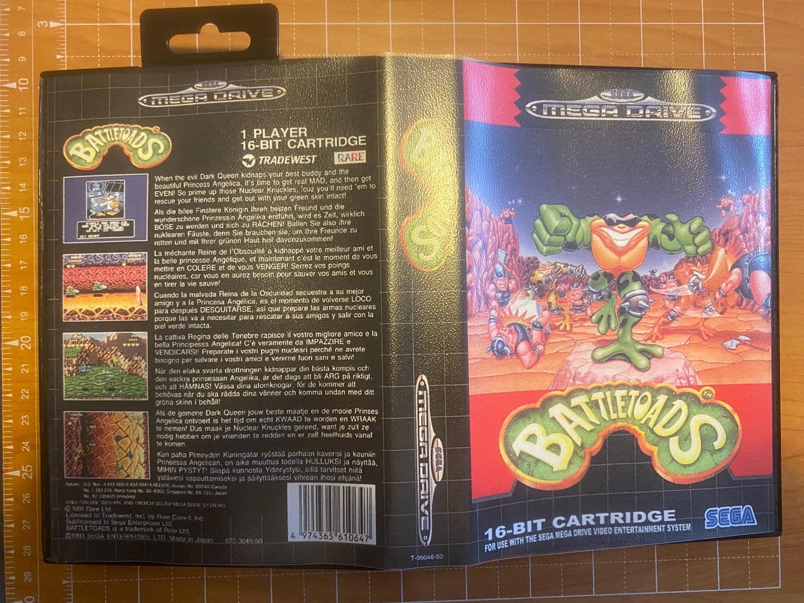 Battletoads - PAL Version - SEGA Mega Drive GENESIS - Etsy