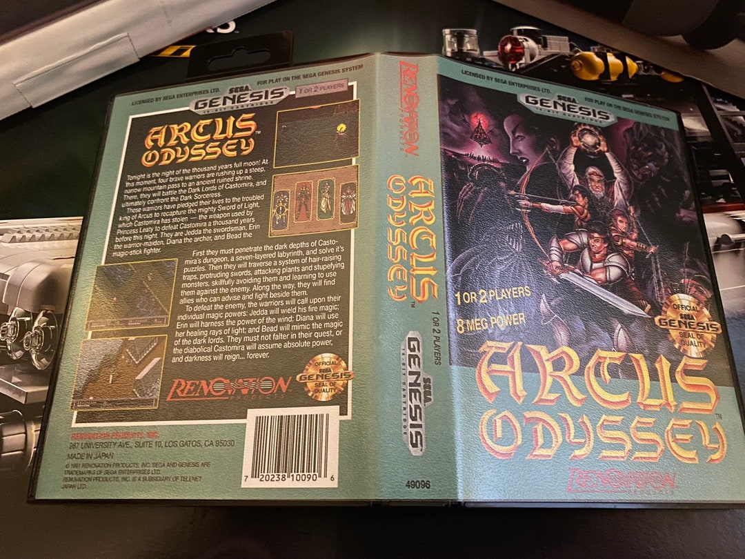 Arcus Odyssey - USA Version - SEGA Mega Drive GENESIS - Etsy