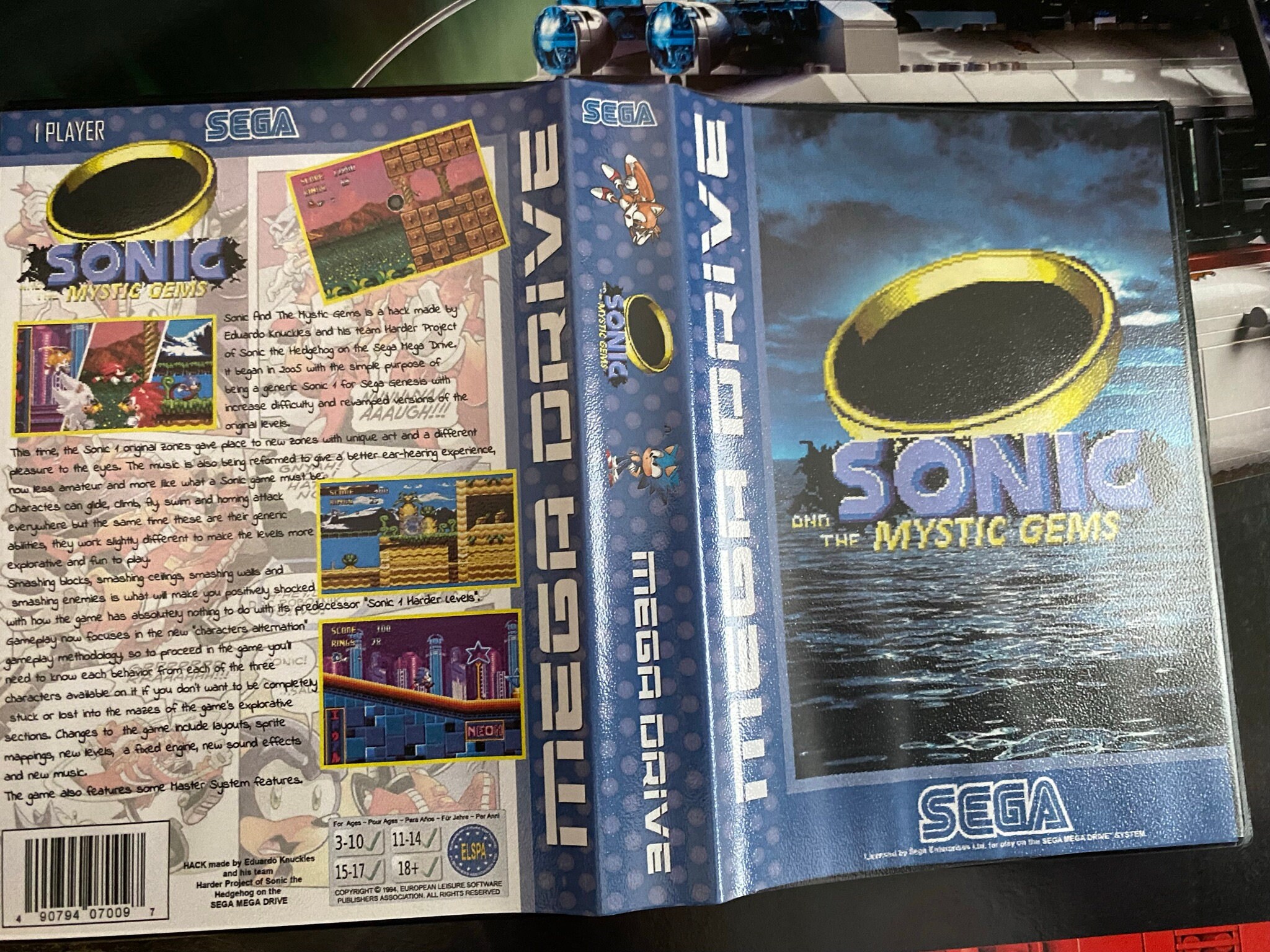 Sonic Mystic Gems PAL Version SEGA Mega Drive GENESIS - Etsy