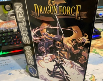 Dragon Force II, Sega Saturn, Custom Case W/inserts & Foam READ ...