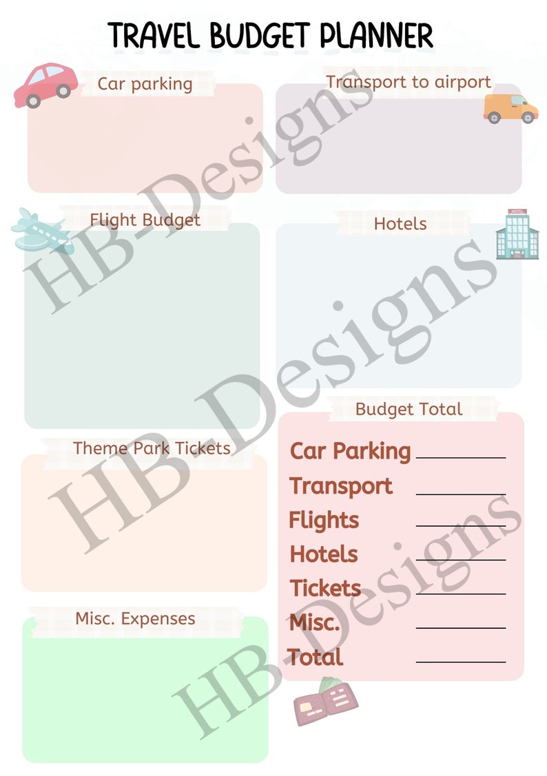 14 Day Universal Orlando Planner / Organiser / Digital Download ...