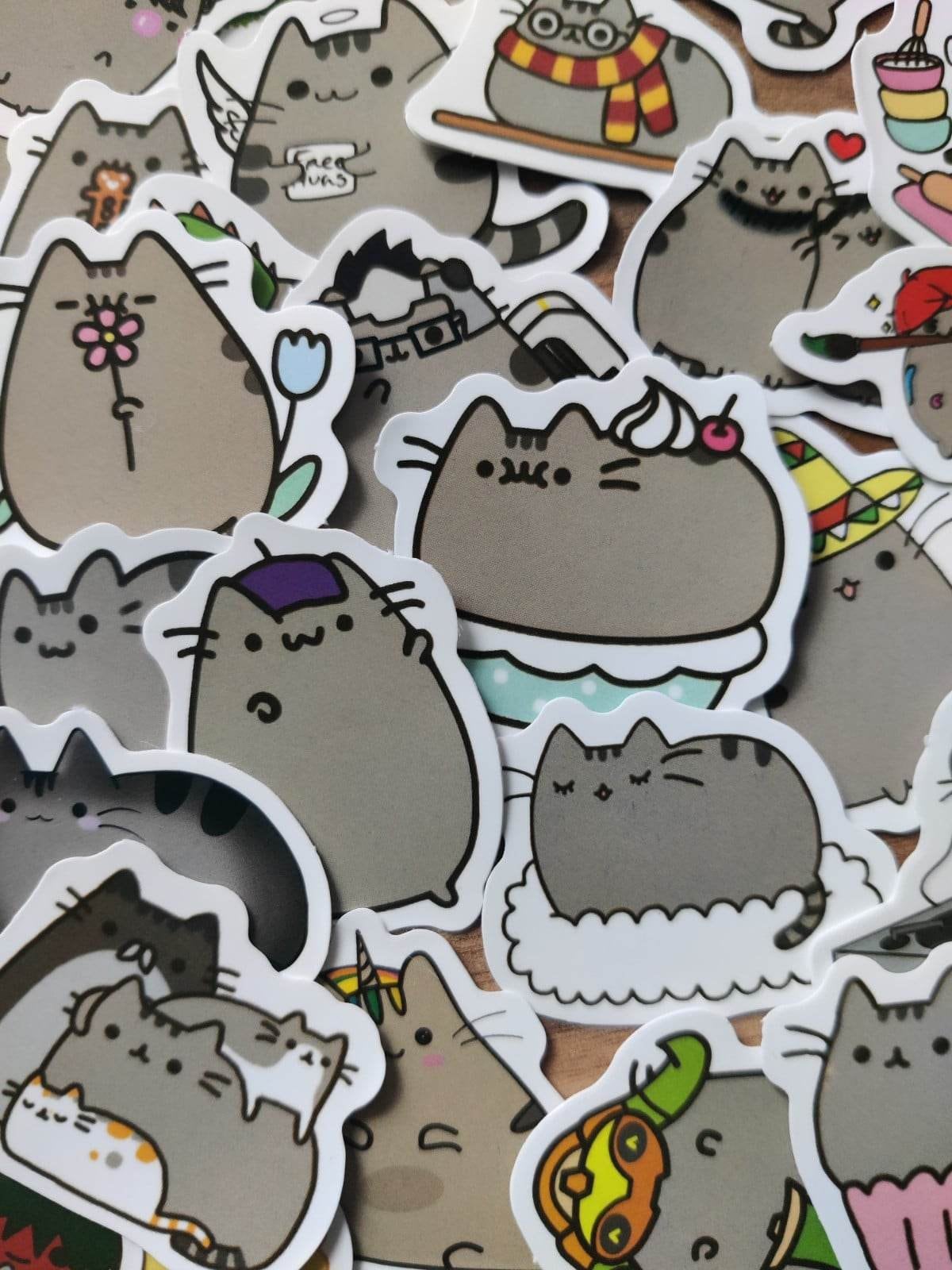 Cute Pusheen Cat Stickers / Fun Sticker Packs / Cute Cartoon - Etsy UK