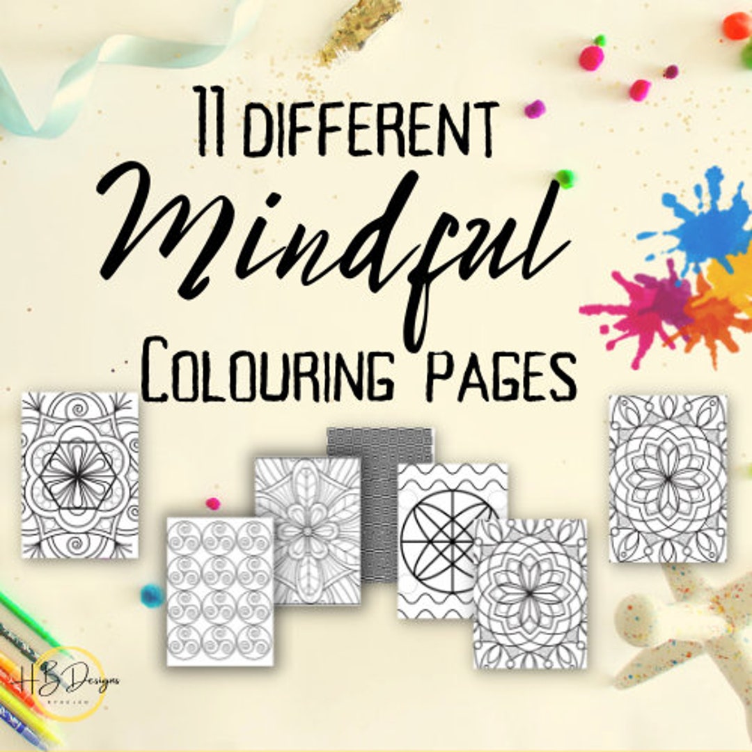 11 Mindful Colouring Pages | Colouring | Calm Colouring | Colouring ...