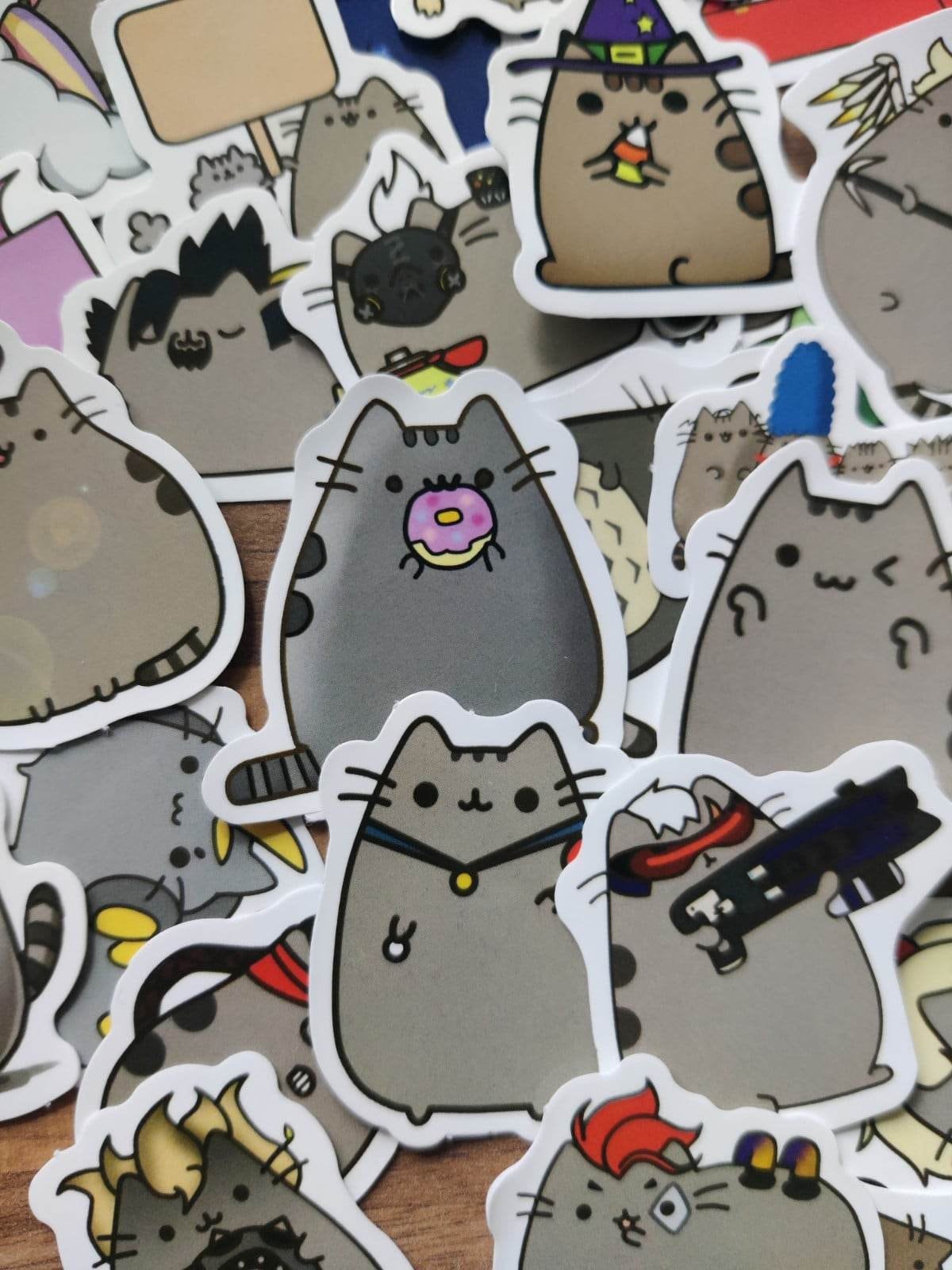 Cute Pusheen Cat Stickers / Fun Sticker Packs / Cute Cartoon - Etsy UK