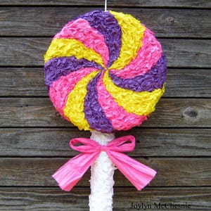 Rainbow Lollipop Pinata - Etsy