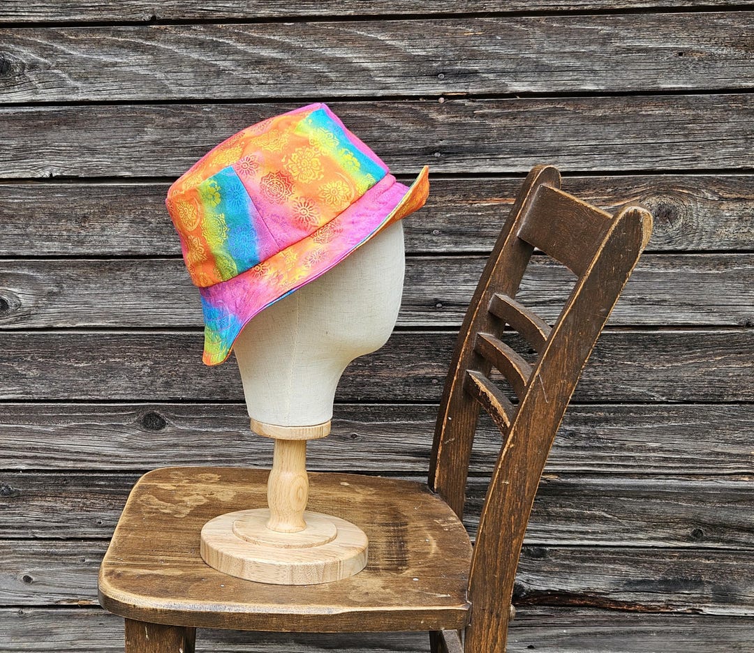 Rainbow of Colors Bucket Hat - Etsy
