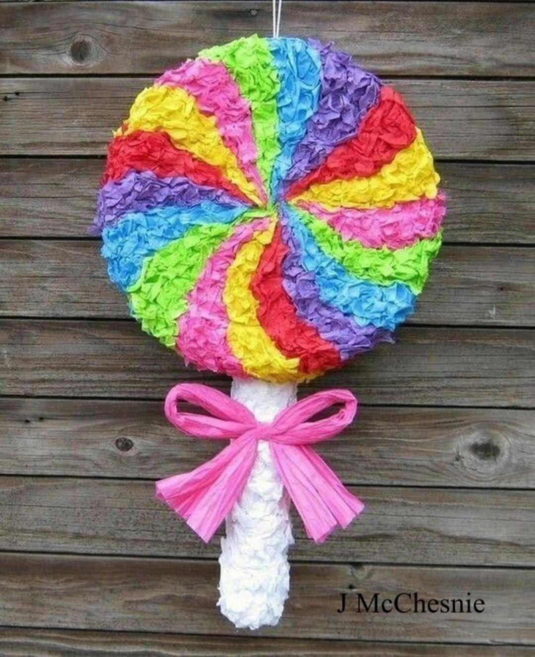 Rainbow Lollipop Pinata - Etsy