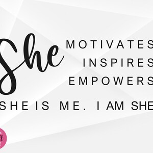 She is Me SVG I Am She Svg Woman Affirmation Svg She is Me - Etsy