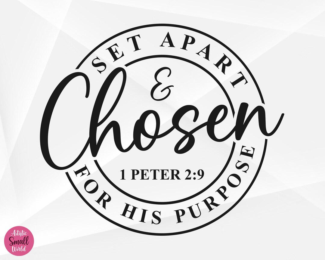 Chosen SVG, Christian Svg, Religious Svg, Faith Svg, God Svg, Jesus Svg ...