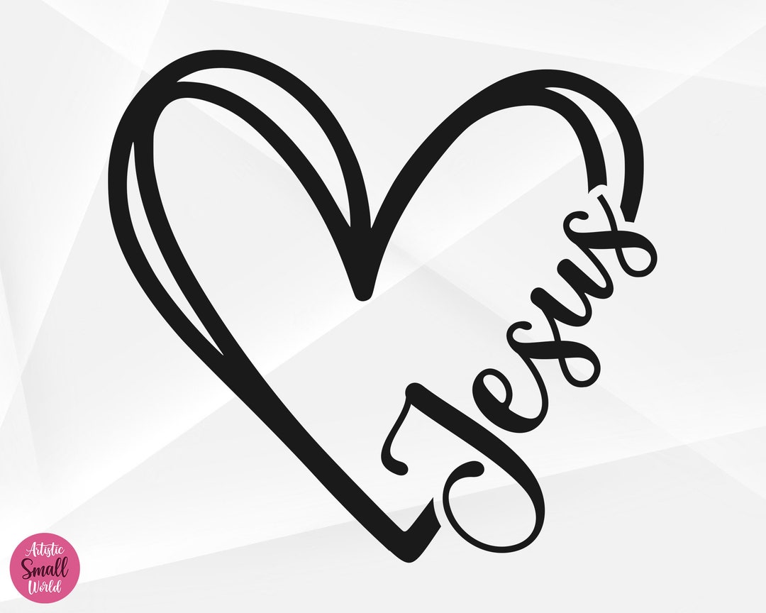 Jesus SVG, Jesus Heart Svg, Jesus is King Svg, Christian Svg, Faith Svg ...