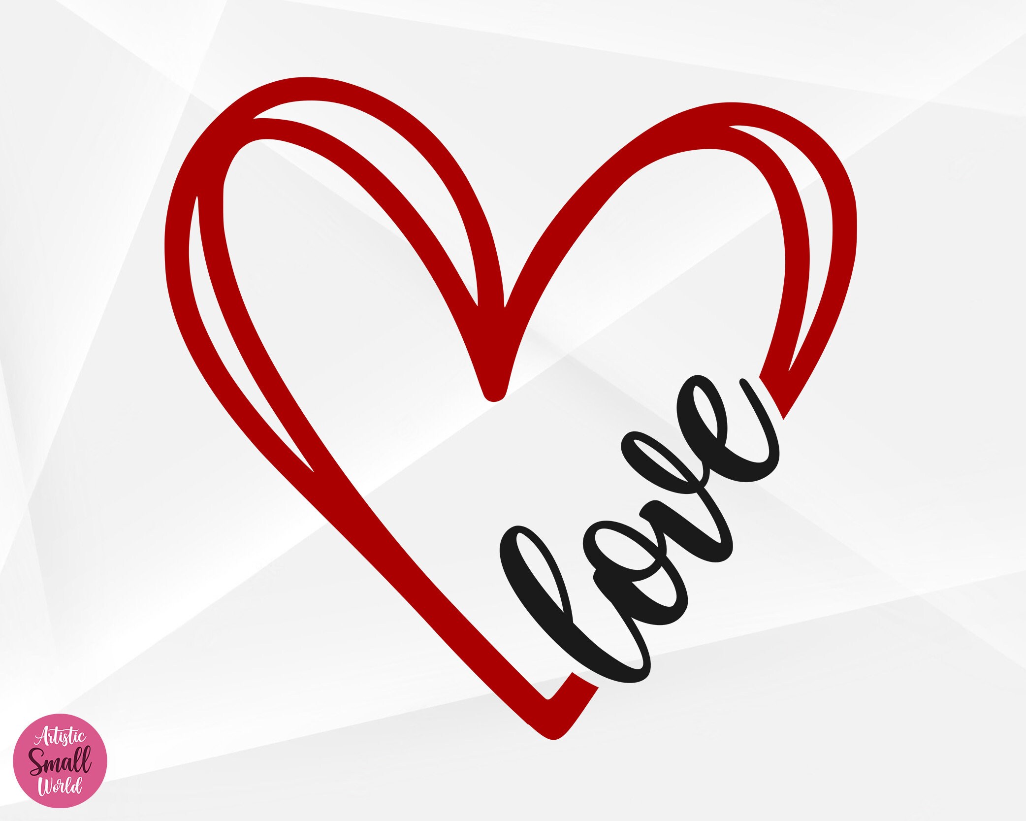 Love SVG Valentine Svg Valentine's Day Svg Love Heart - Etsy