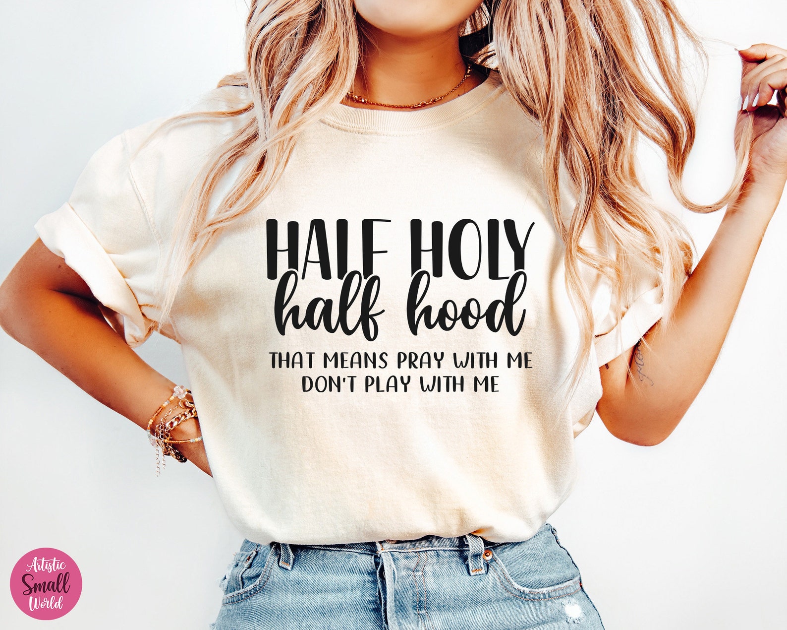 Half Hood Half Holy SVG, Christian Svg, Funny Christian Svg, Half Hood ...