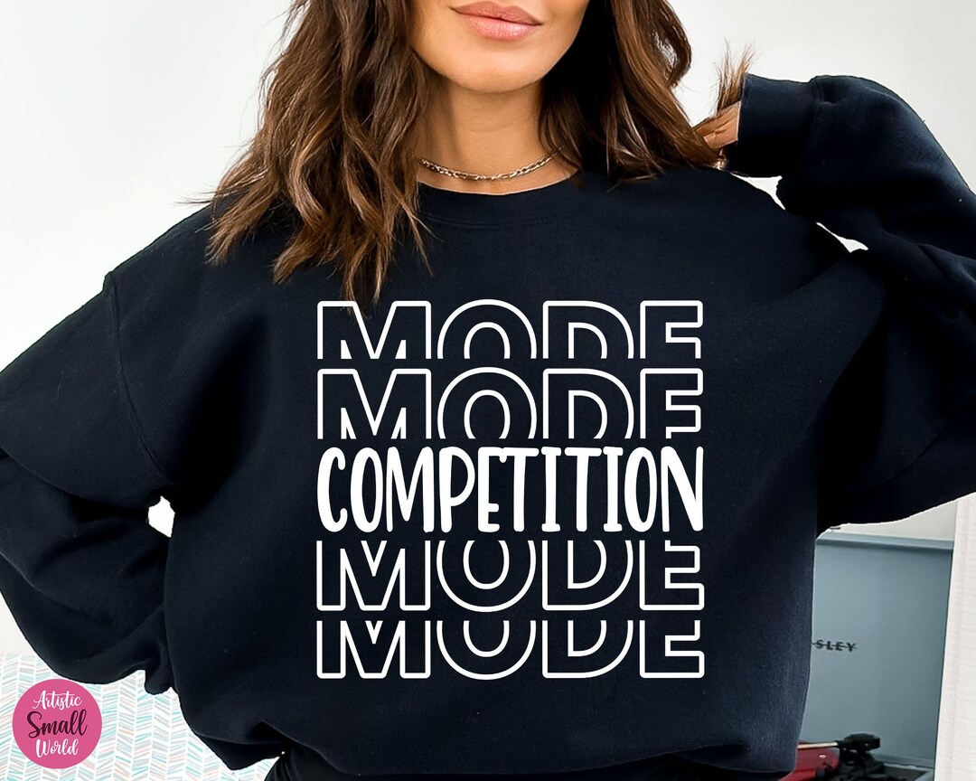Competition Mode SVG Cheer Shirt Svg Cheerleader Svg - Etsy