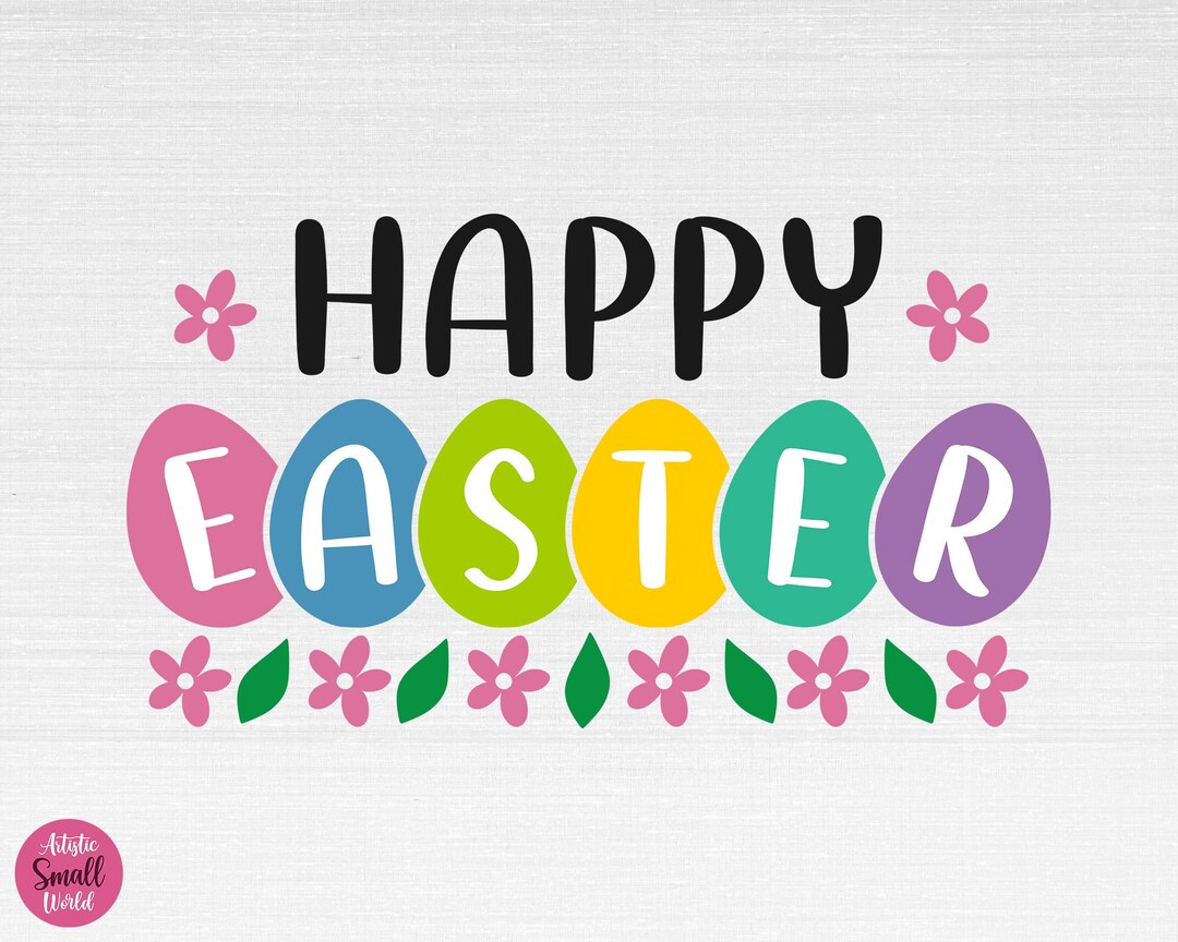 Happy Easter SVG, Easter Svg, Easter Egg Svg, Kids Easter Svg, Spring ...