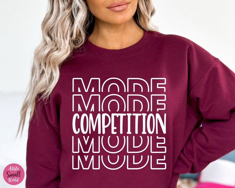 Competition Mode Svg, Cheer Shirt Svg, Cheerleader Svg, Competition ...