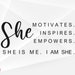 She is Me SVG I Am She Svg Woman Affirmation Svg She is Me - Etsy