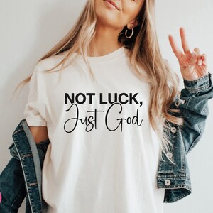 Not Luck Just God SVG, God Svg, Christian Svg, Religious Svg, Faith Svg ...