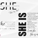 She is Me SVG, I Am She Svg, Woman Affirmation Svg, She is Me Cut Files ...