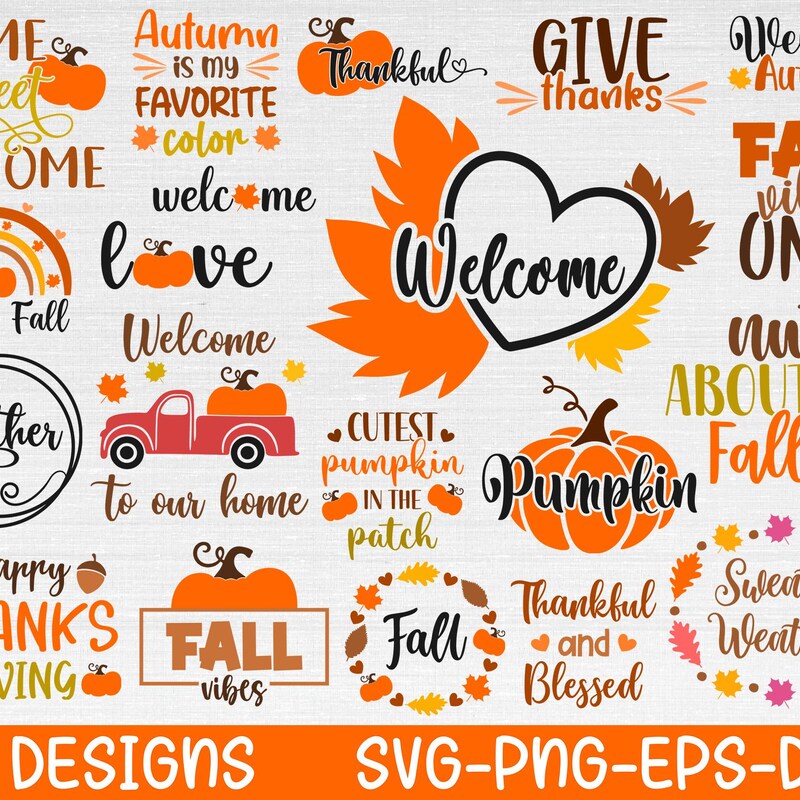 Fall Svg Files - Etsy