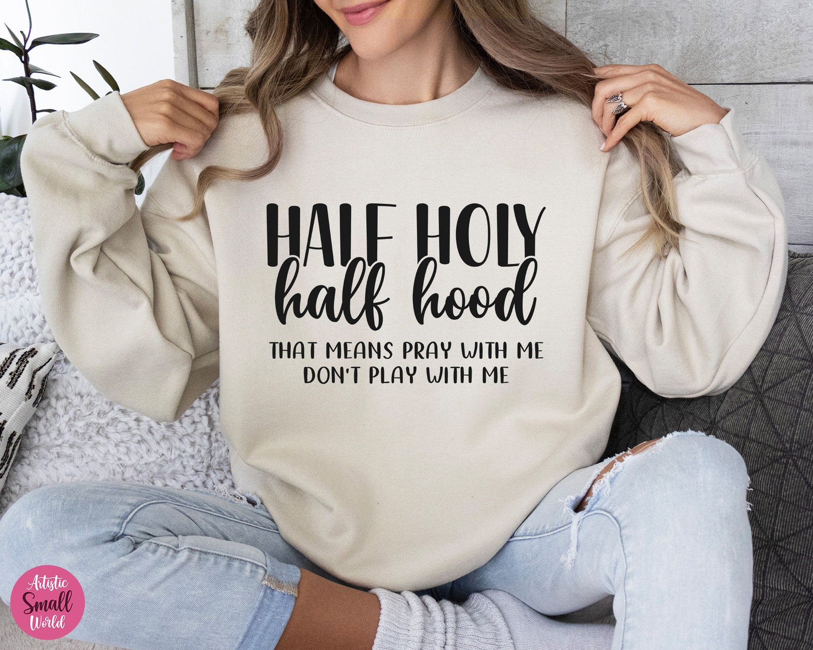 Half Hood Half Holy SVG, Christian Svg, Funny Christian Svg, Half Hood ...