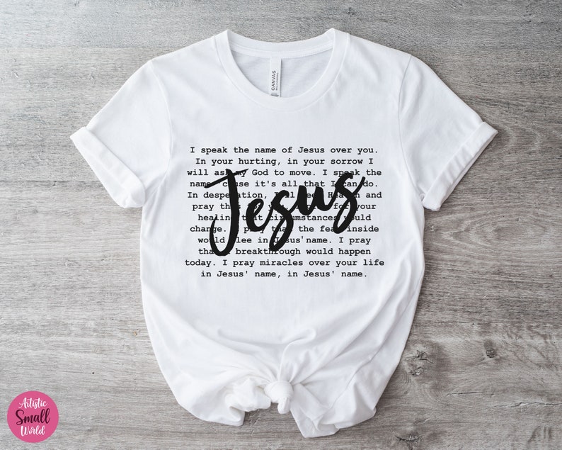 I Speak the Name of Jesus SVG Christian Svg Religious Svg - Etsy