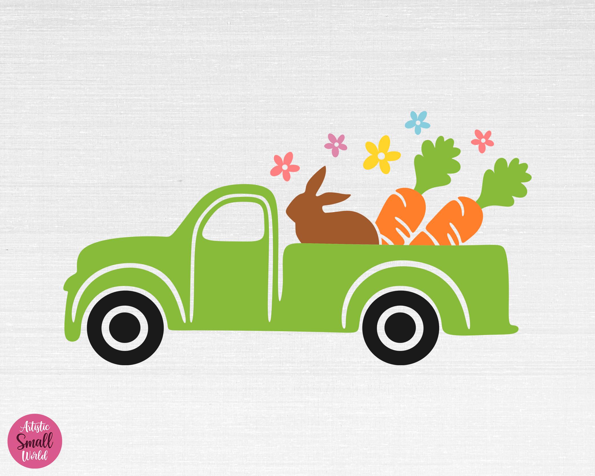 Easter Truck SVG, Easter Svg, Happy Easter Svg, Spring Svg, Easter ...