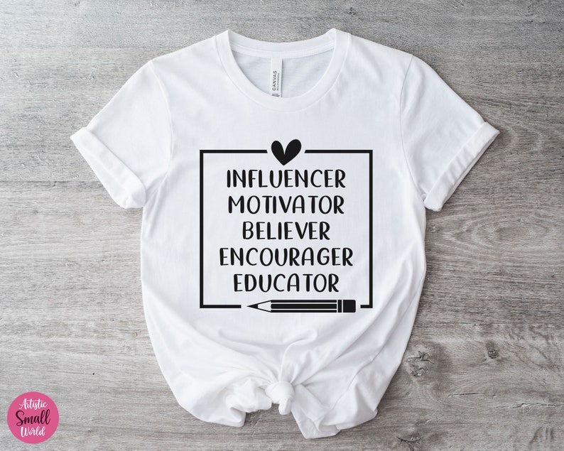 Teacher SVG Teacher Gift Svg Influencer Svg Educator Svg - Etsy