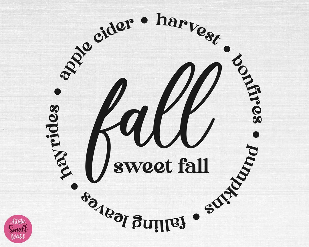 Fall Sweet Fall SVG, Fall Svg, Hello Fall Svg, Autumn Svg, Thanksgiving ...