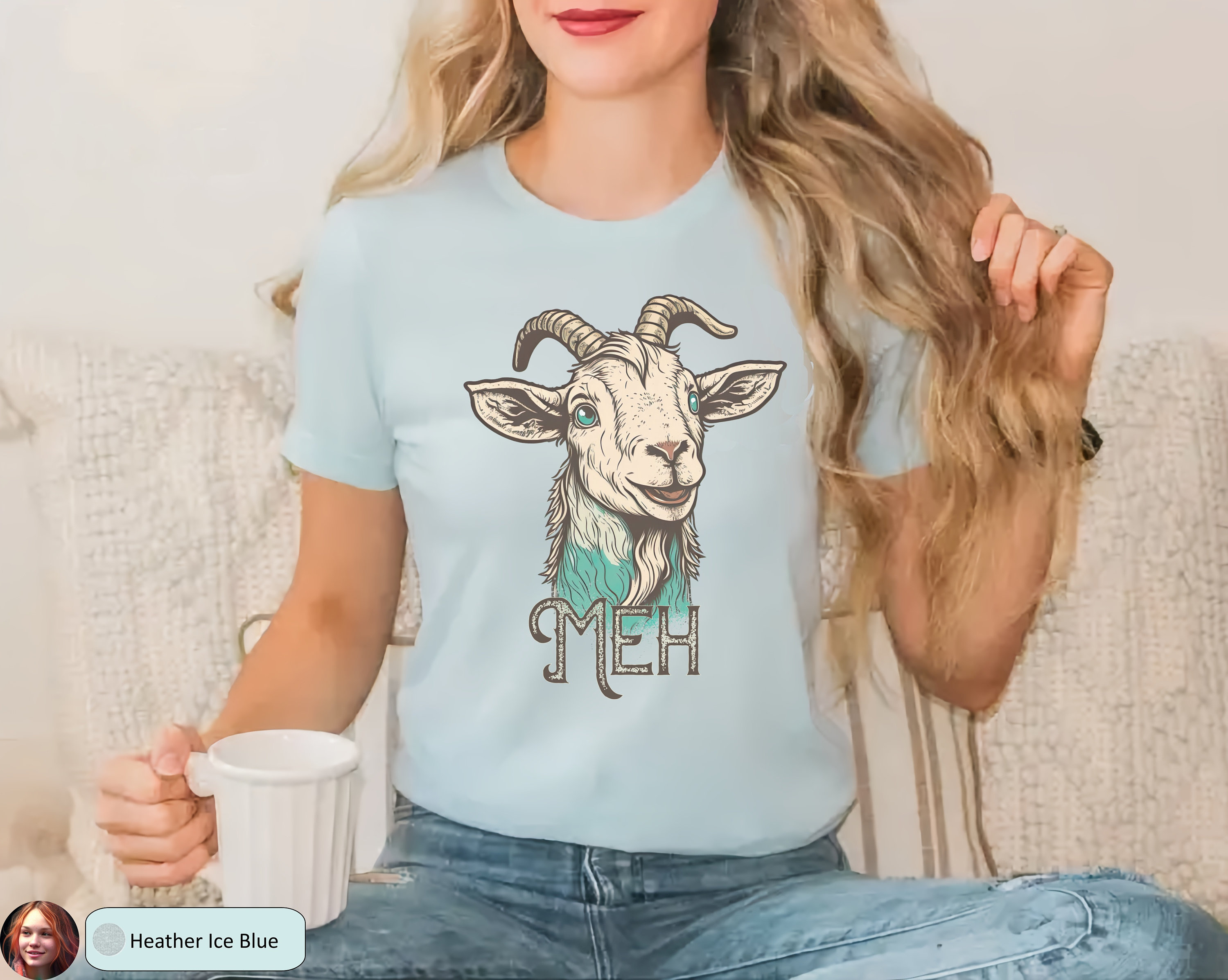 Goat Lover Shirt, Goat Meme Tee, Funny Animal T-shirt for Woman, Farm ...