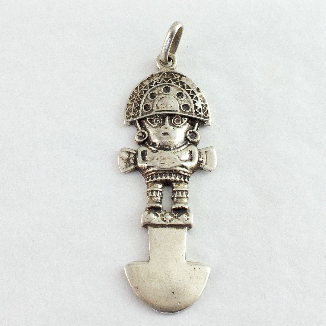 Vintage Tumi Silver Pendant, Ancient Peru and Inca Symbol, Ceremonial ...