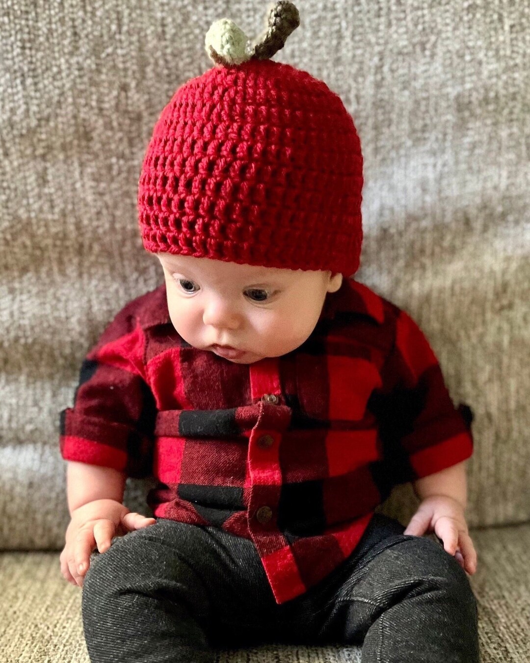 Crochet Baby Apple Hat Apple Costume Baby Fruit Hat Fall - Etsy