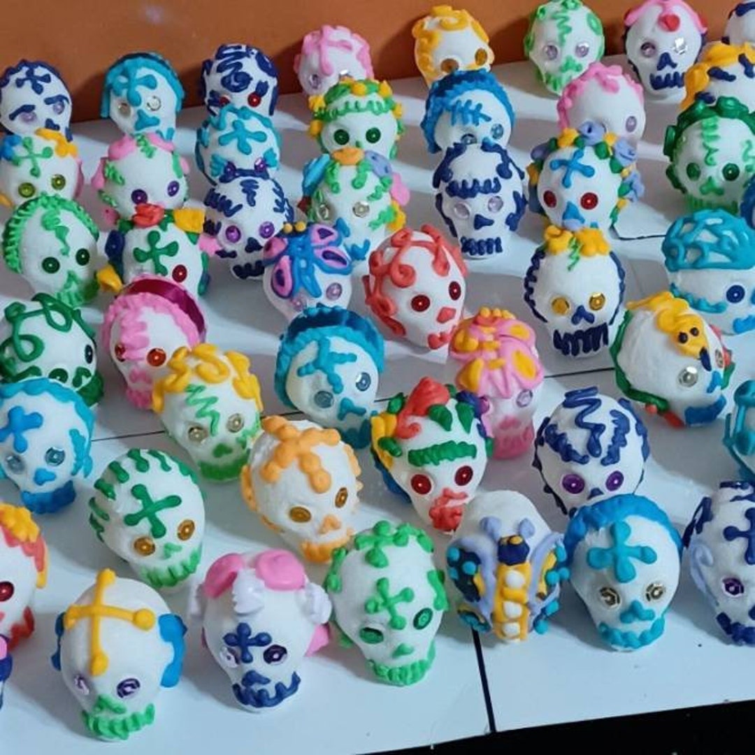 Mini Sugar Skulls 100 Pc - Etsy