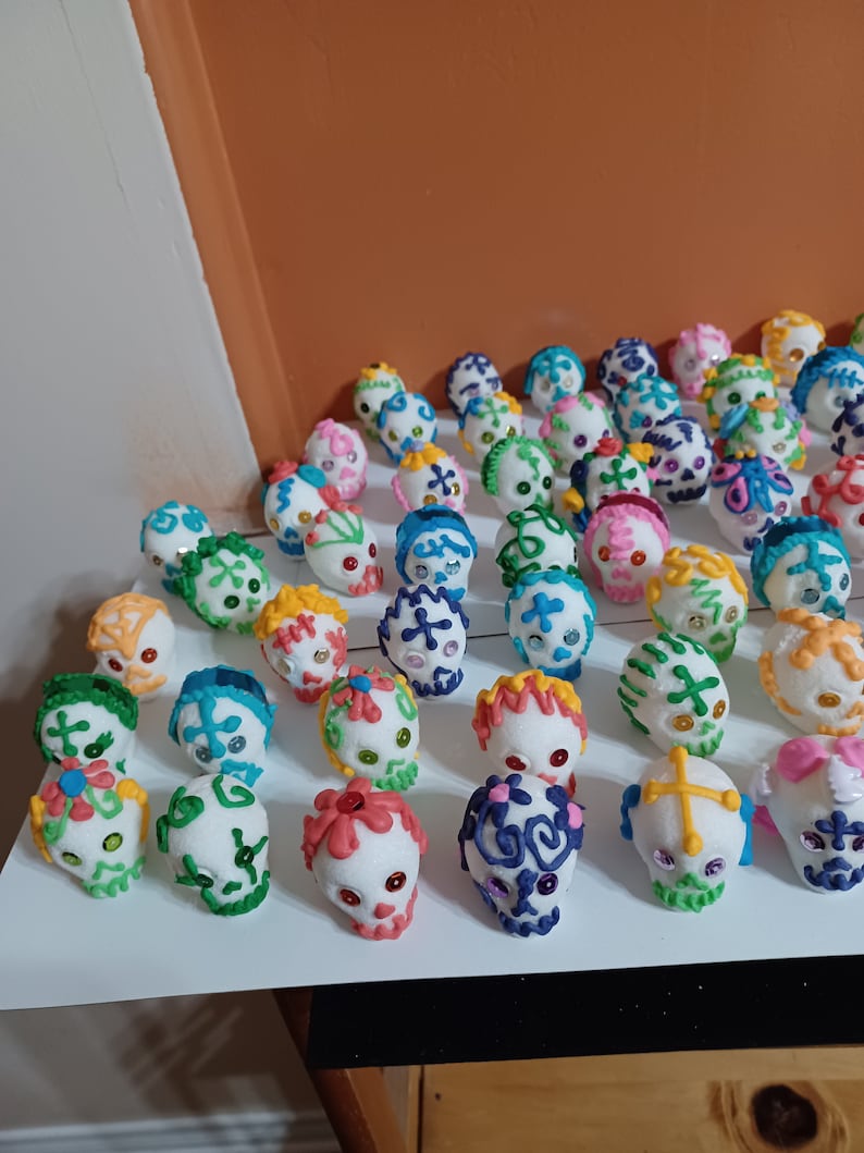 Day of the Dead Mini Sugar Skulls 20 - Etsy