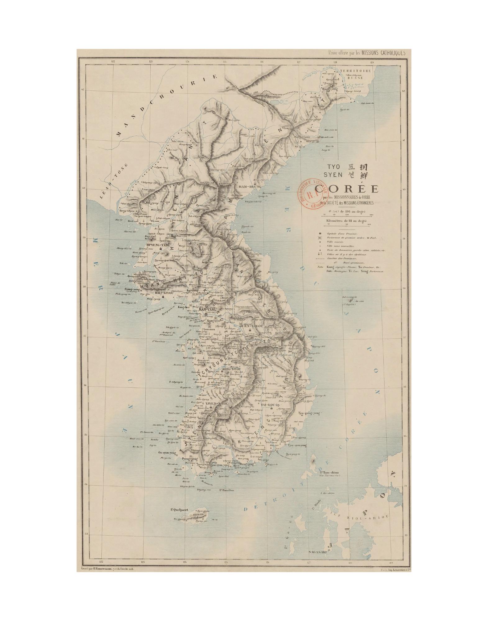 Vintage Map Korean Art Joseon Dynasty Artist Home Decor Digital ...