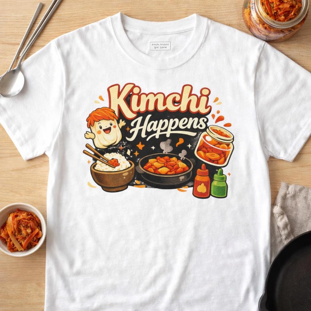 Kimchi Happens Shirt | Funny Korean Food T-shirt | Kimchi Lover Gift ...