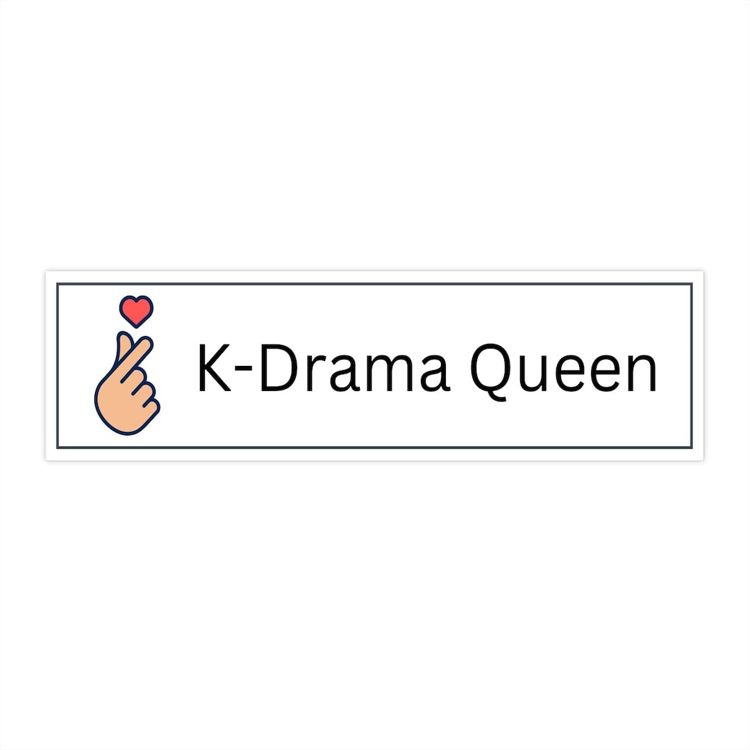 K-drama Bumper Sticker, K-drama Queen Fan Gift, Cute K-drama Decor ...