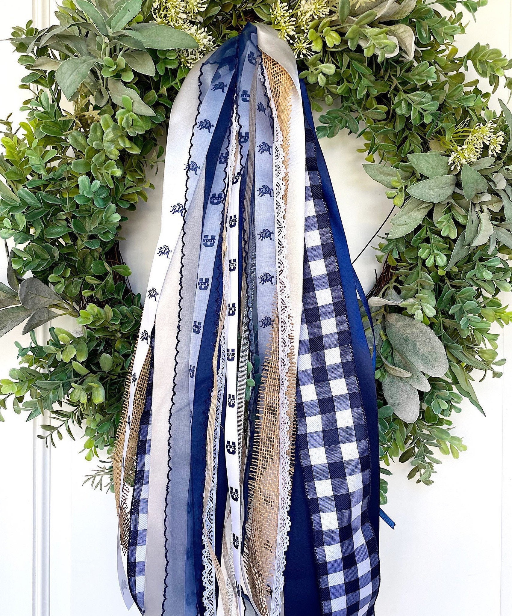 USU Ribbon Bundle, Ribbon Set, Ribbon Decor, Wreath, Wreath Accessories ...