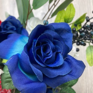 Patriotic Lantern Swag, Lantern Bow for July 4th, Red White and Blue ...