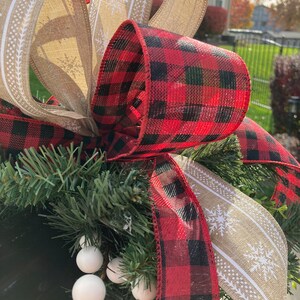 Christmas Mailbox Topper, Christmas Mailbox Swag, Rustic Christmas ...