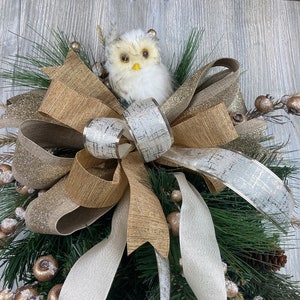 Large Rustic Front Door Christmas Swag, XL Rustic Winter Swag for Front ...