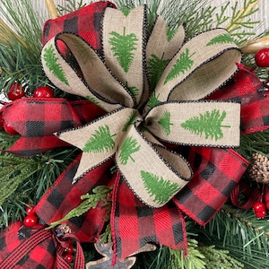 Rustic Christmas Swag for Front Door, North Woods Swag, Cabin Christmas ...