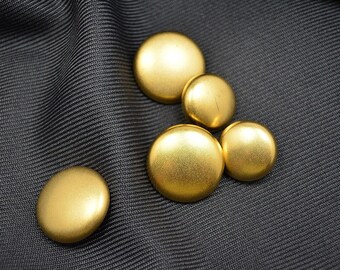 Round Gold Buttons - Etsy