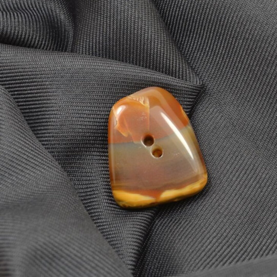 Polished Agate Stone Button in Brown Tones– 2-hole (BB-10) - Etsy