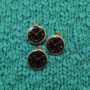 Bright Gold and Black Watch Face Button – Shank (PP-03) - Etsy