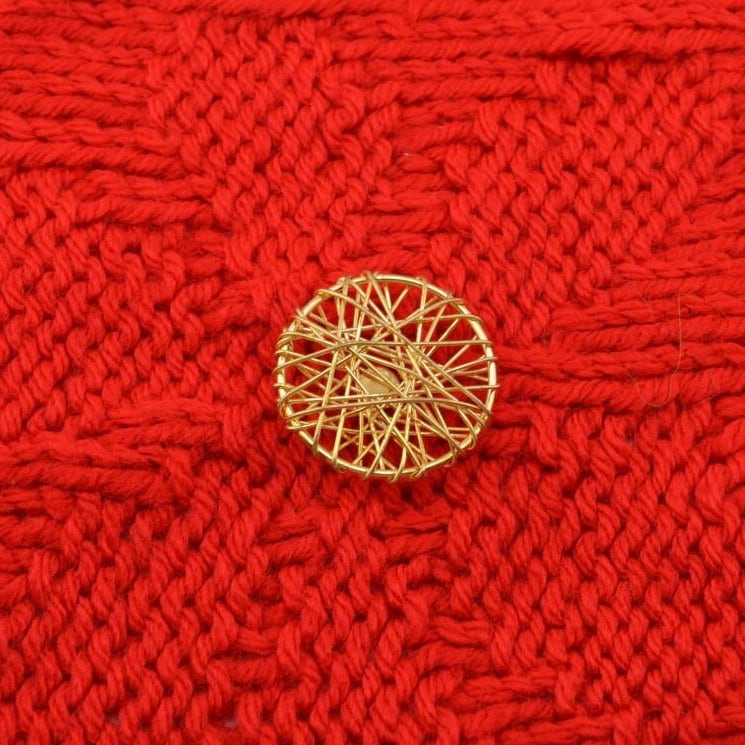 Bright Gold Wrapped Spiral 3 Dimensional Buttons Shank VV-08 - Etsy