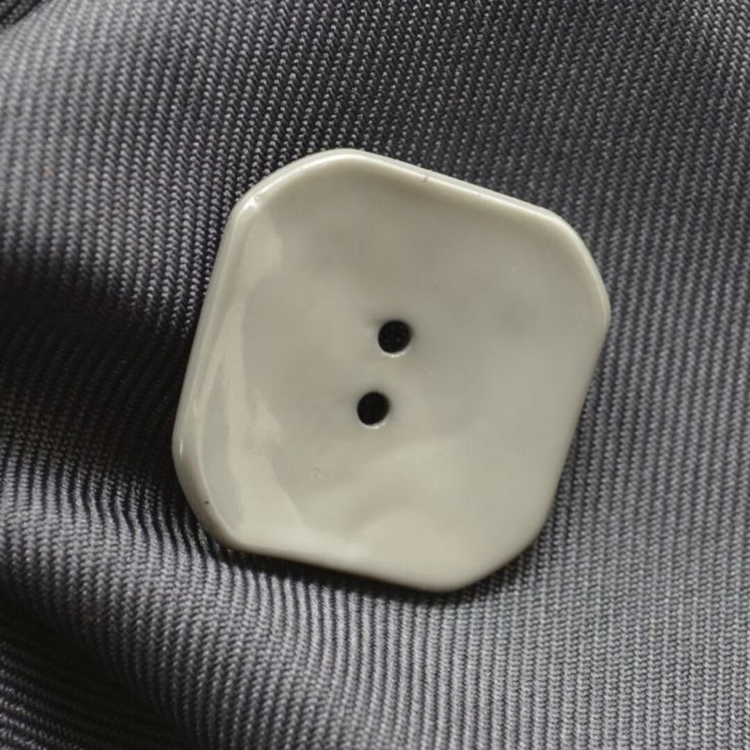 Taupe Grey Square With Clipped Corner Button – 2 Hole (NN-15) - Etsy