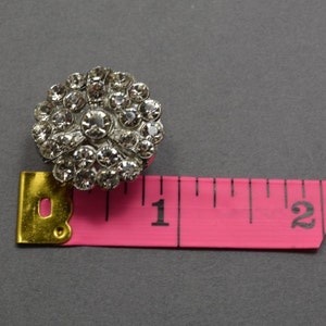 Clear Round Rhinestones Set in Silver (J-04) - Etsy