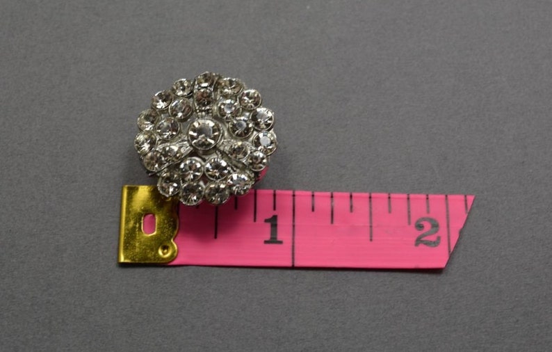 Clear Round Rhinestones Set in Silver J-04 - Etsy